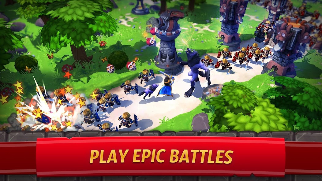 Royal Revolt 2: Tower Defense RTS Castle Builder Mod Apk v9.4.0(Speed ...