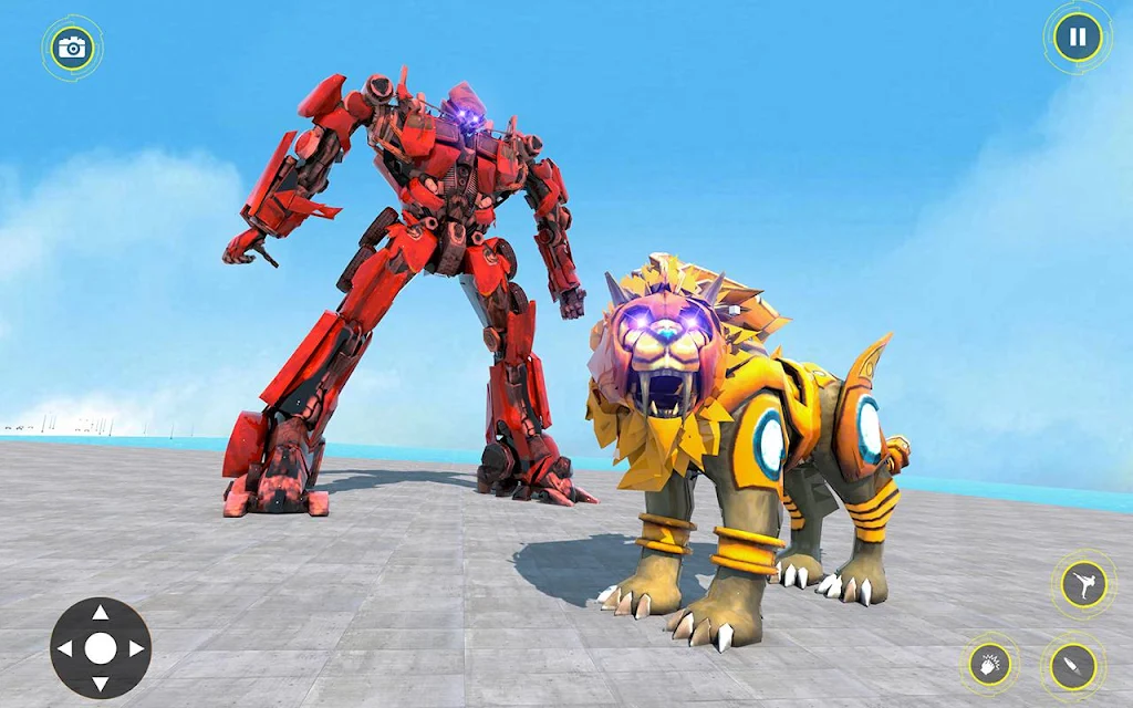 Lion Robot Transformation War Car Robot Games Mod Apk v1.0(Unlimited ...