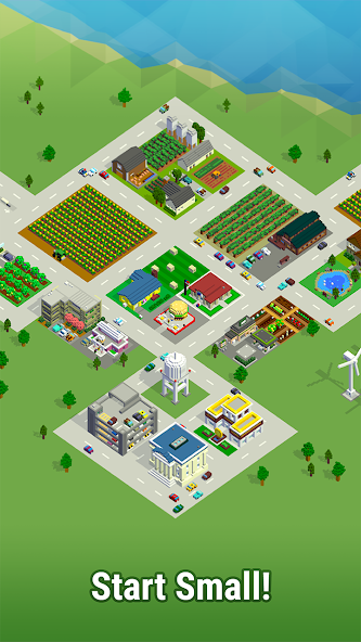 Bit City Build a pocket sized Tiny Town Mod Apk v1.5.0(Speed Hack/No Ads) Download