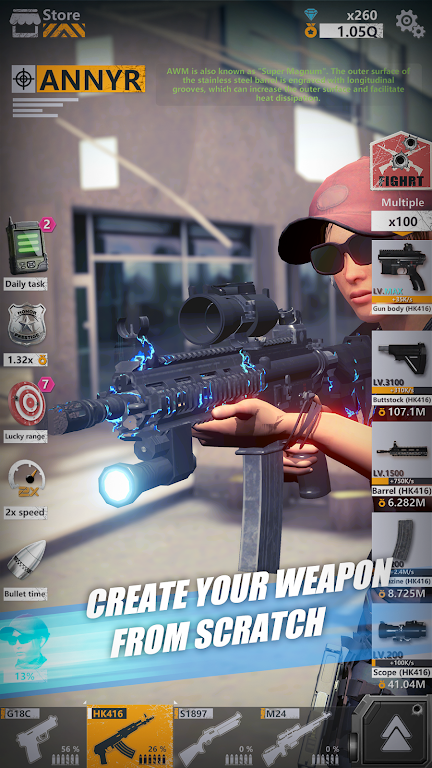 Idle Weapon Mod Apk v1.0.5(Unlimited Resources) Download