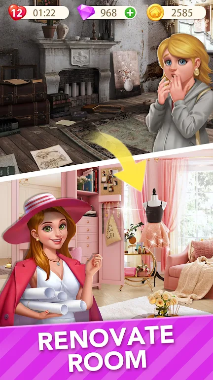 Happy Makeover Home Design Mod Apk v1.0.25(Unlimited Resources) Download