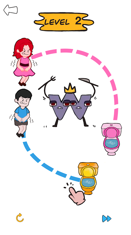 Toilet Rush Draw to Pee Mod Apk v0.7.6(No Ads Free Rewards) Download