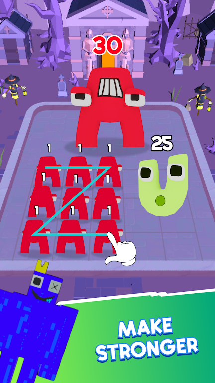 Alphabet Fight Merge Monster Mod Apk v1.0(Unlimited Resources) Download