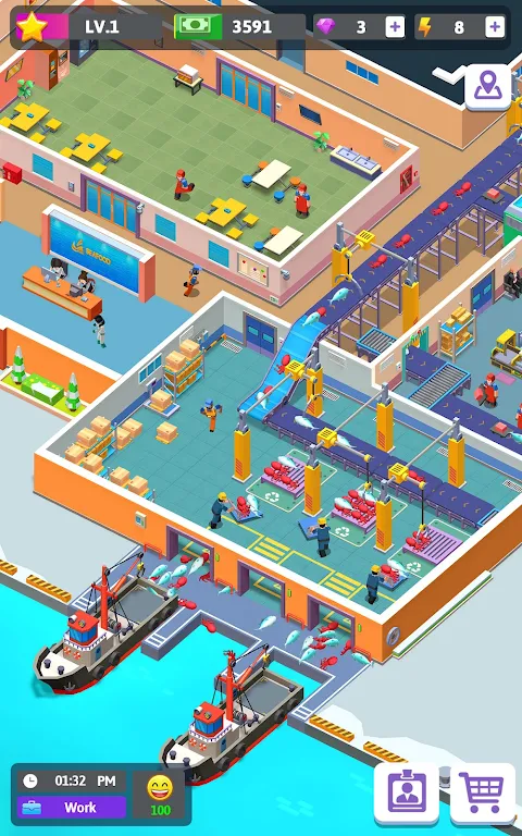 Idle Seafood Tycoon Mod Apk v1.1.2(No Ads Free Rewards/Speed Hack) Download