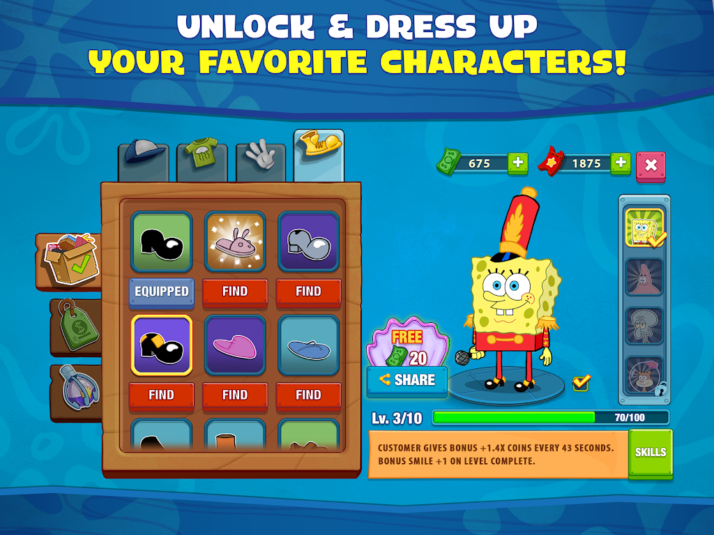 SpongeBob Krusty Cook Off Mod Apk v5.8.0(Unlimited Resources) Download