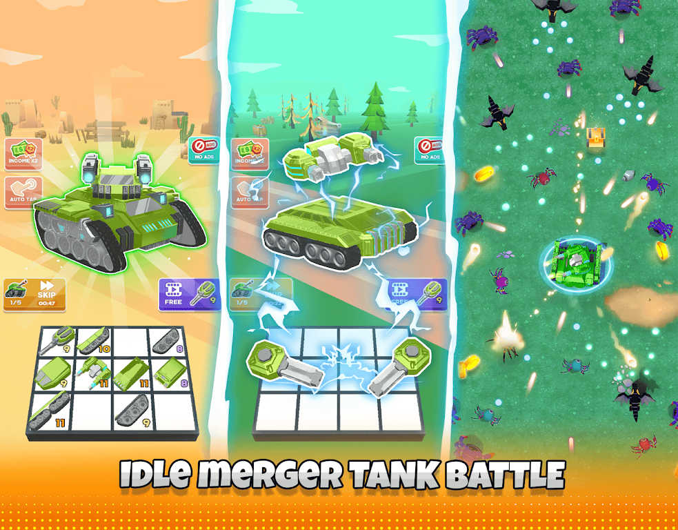 Idle Merger: Tank Battle Mod Apk v1.1.1(No Ads) Download