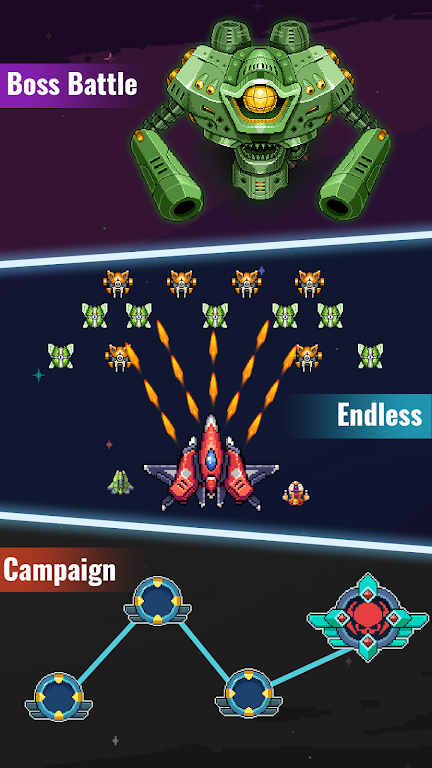 Galaxia Invader Alien Shooter Mod Apk v1.5.1(Unlimited Resources) Download